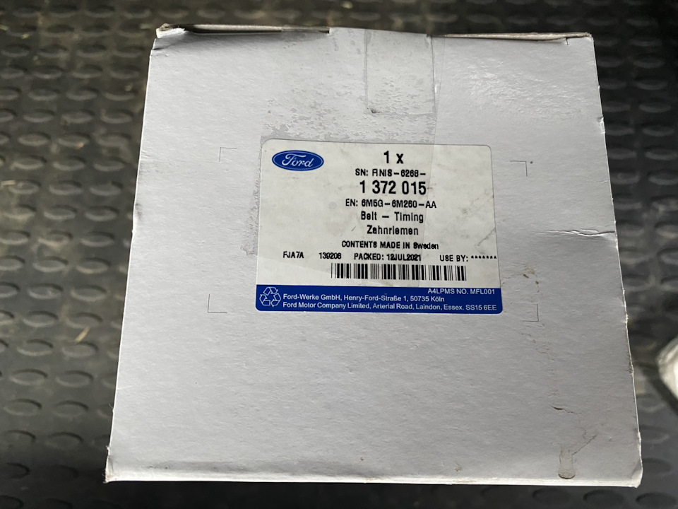 1372015 Ремень ГРМ Z142x230 / Duratec 2.5 Ford | Запчасти на DRIVE2