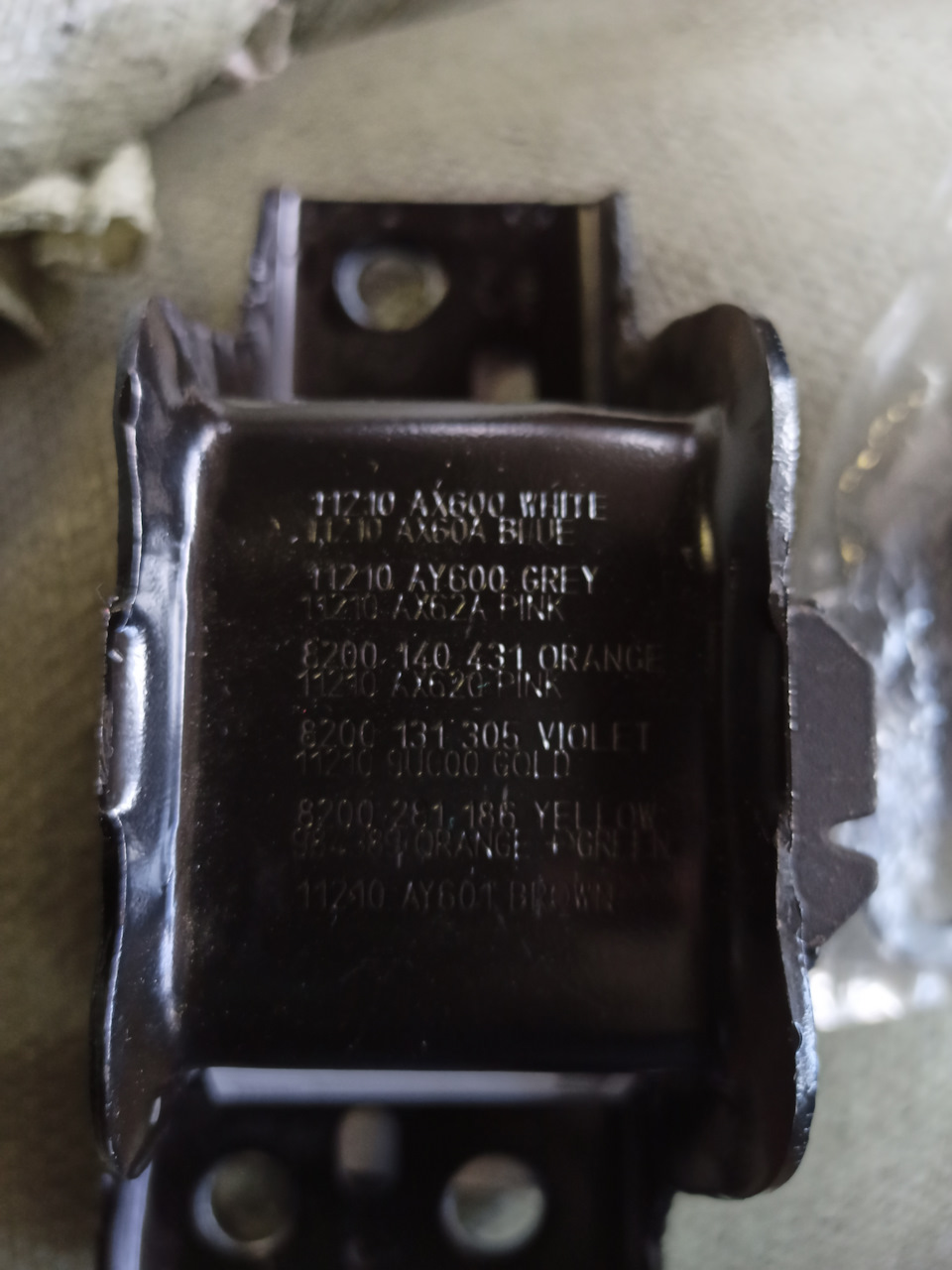 8200140431 Опора двигателя (мет, рез) RENAULT | Запчасти на DRIVE2