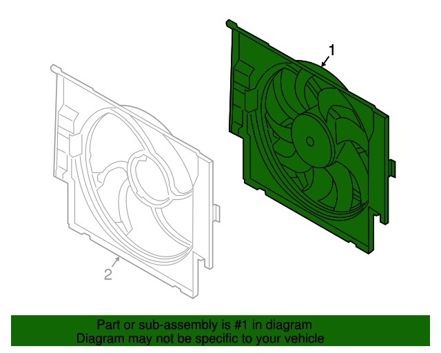 17428641965 Вентилятор радиатора BMW | Запчасти на DRIVE2