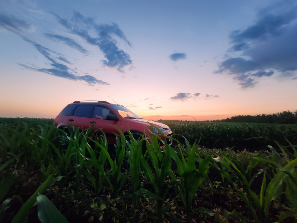 Sunset / photo / — Lada Kalina Cross, 1,6 л, 2016 года | фотография ...