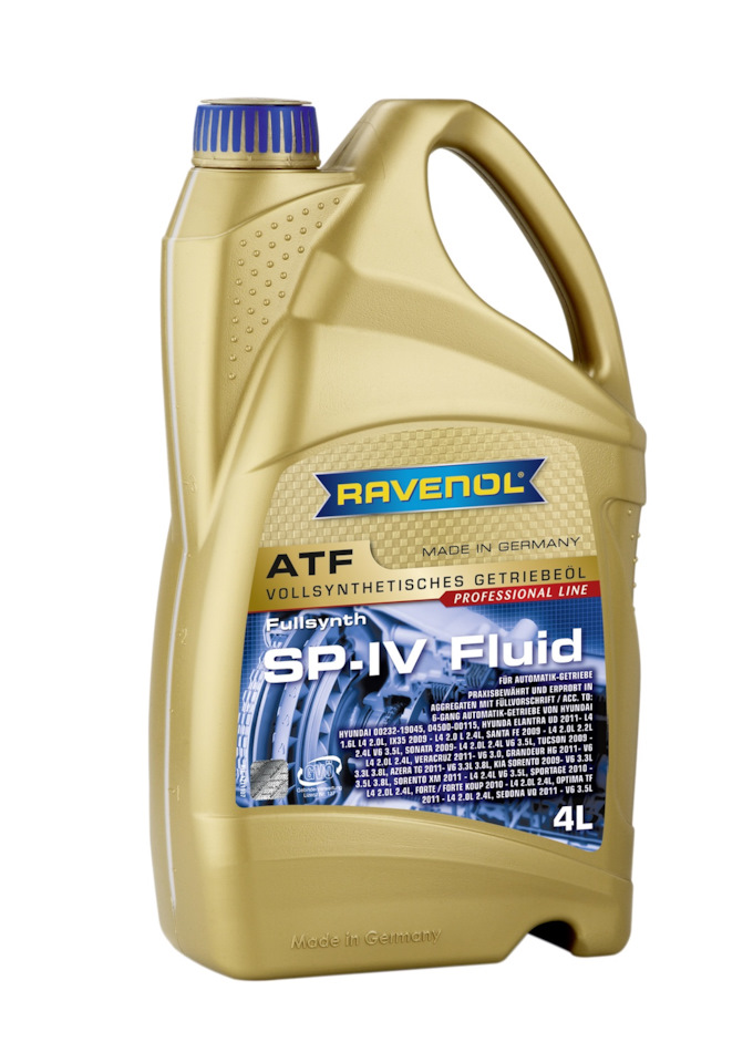 121110700401999 Масло АКПП RAVENOL ATF SP-IV Fluid, 4 литра RAVENOL ...