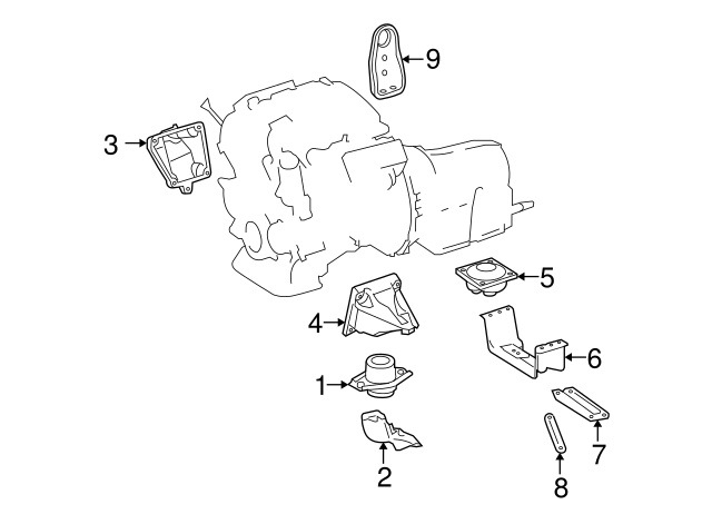 A2512404717 Опора двигателя Mercedes | Запчасти на DRIVE2