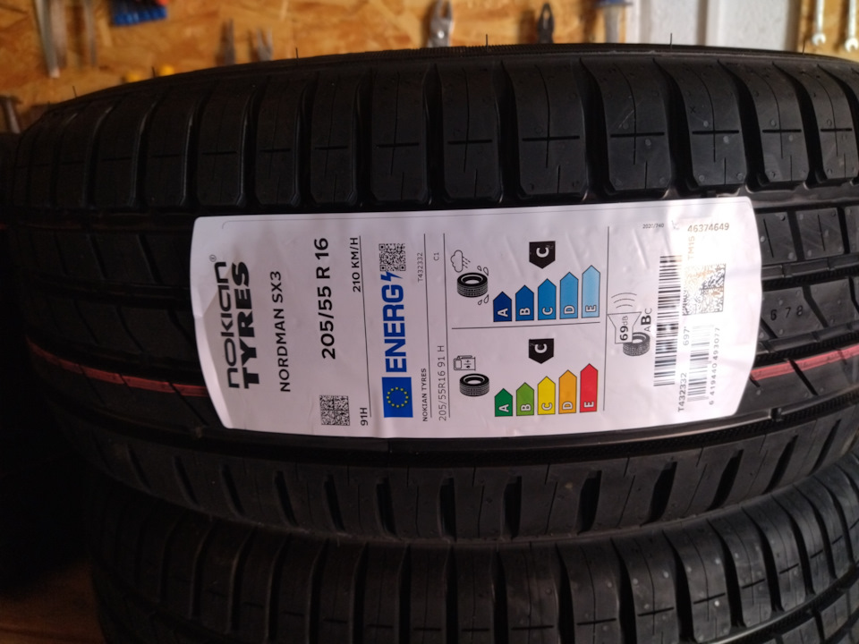 Прикупил летнюю резину Nokian Nordman SX3 R16 205/55 — Lada Vesta (1G ...