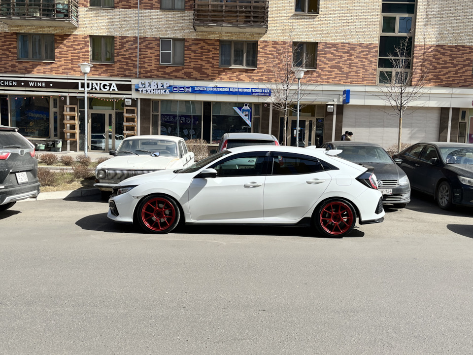 Candy Red Weds Sport TC-005 / Гайки TPI — Honda Civic Hatchback (10G ...