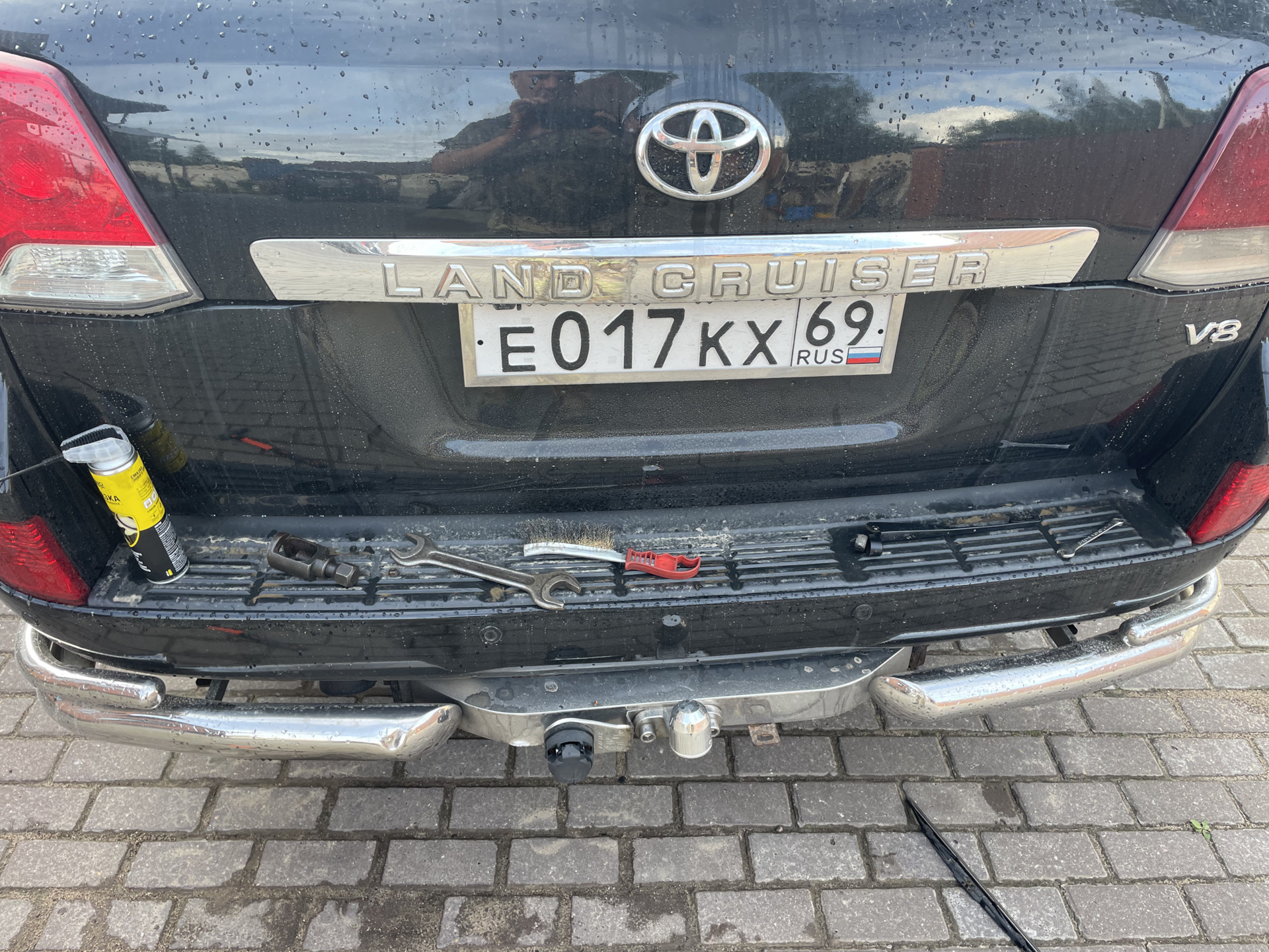 Задний поводок и дворник замена! — Toyota Land Cruiser 200, 4,4 л, 2014 ...