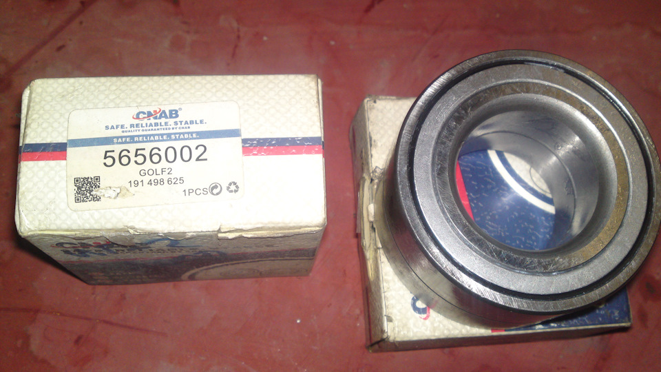 191498625 Подшипник ступицы переднего колеса / VW Golf-II, Jetta-II 83 ...