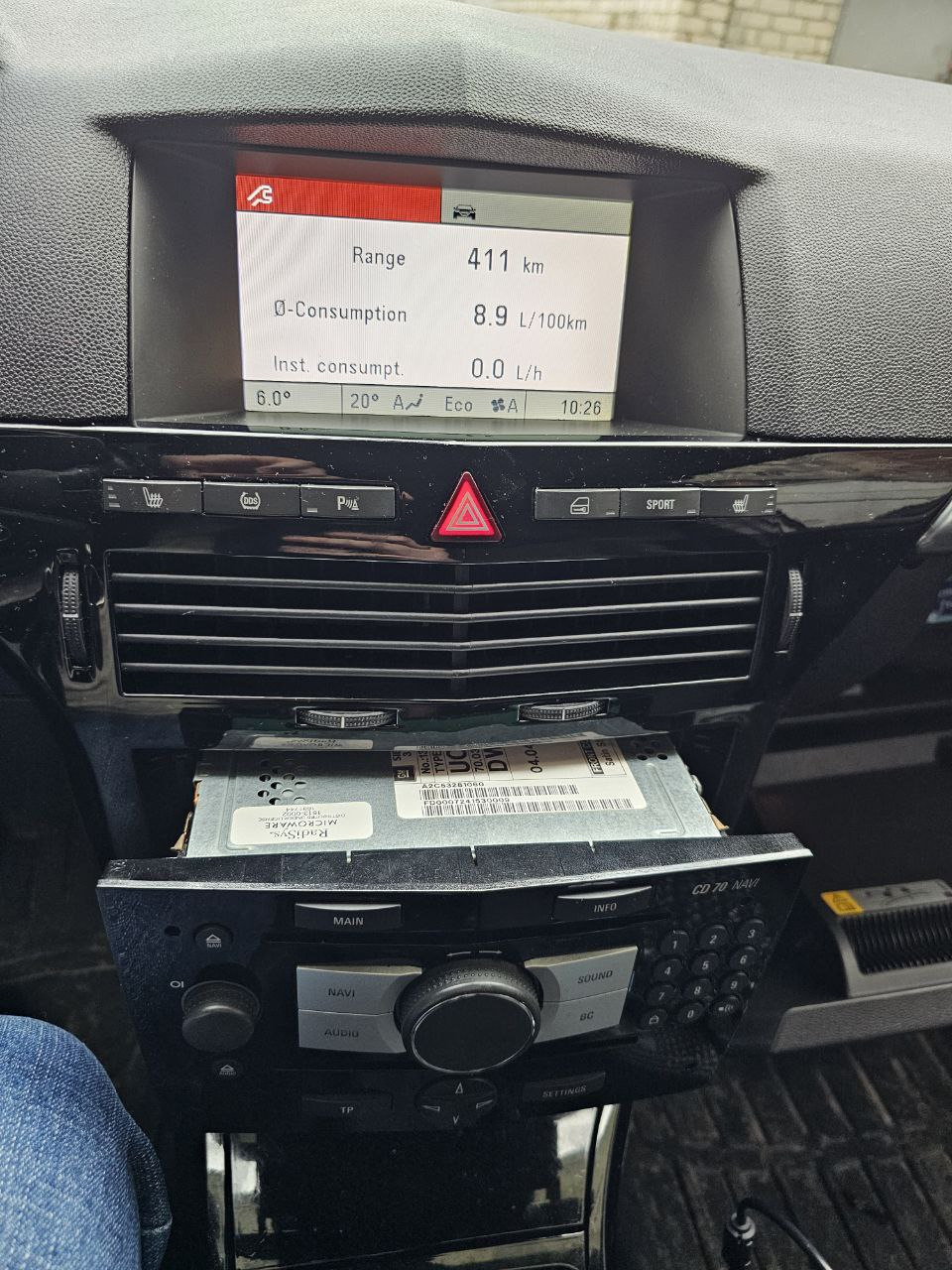 Установка UFZ РАДИО, МУЛЬТИМЕДИА TOUCH & CONNECT — Opel Astra H, 1,7 л ...