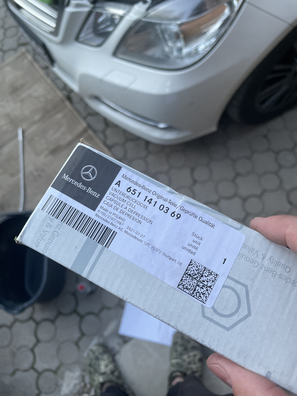 A6511410369 Ресивер вакуумный клапана egr Mercedes | Запчасти на DRIVE2