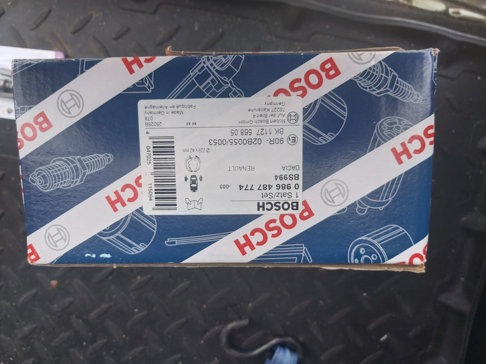 0986487774 Тормозные колодки барабанные BOSCH | Запчасти на DRIVE2