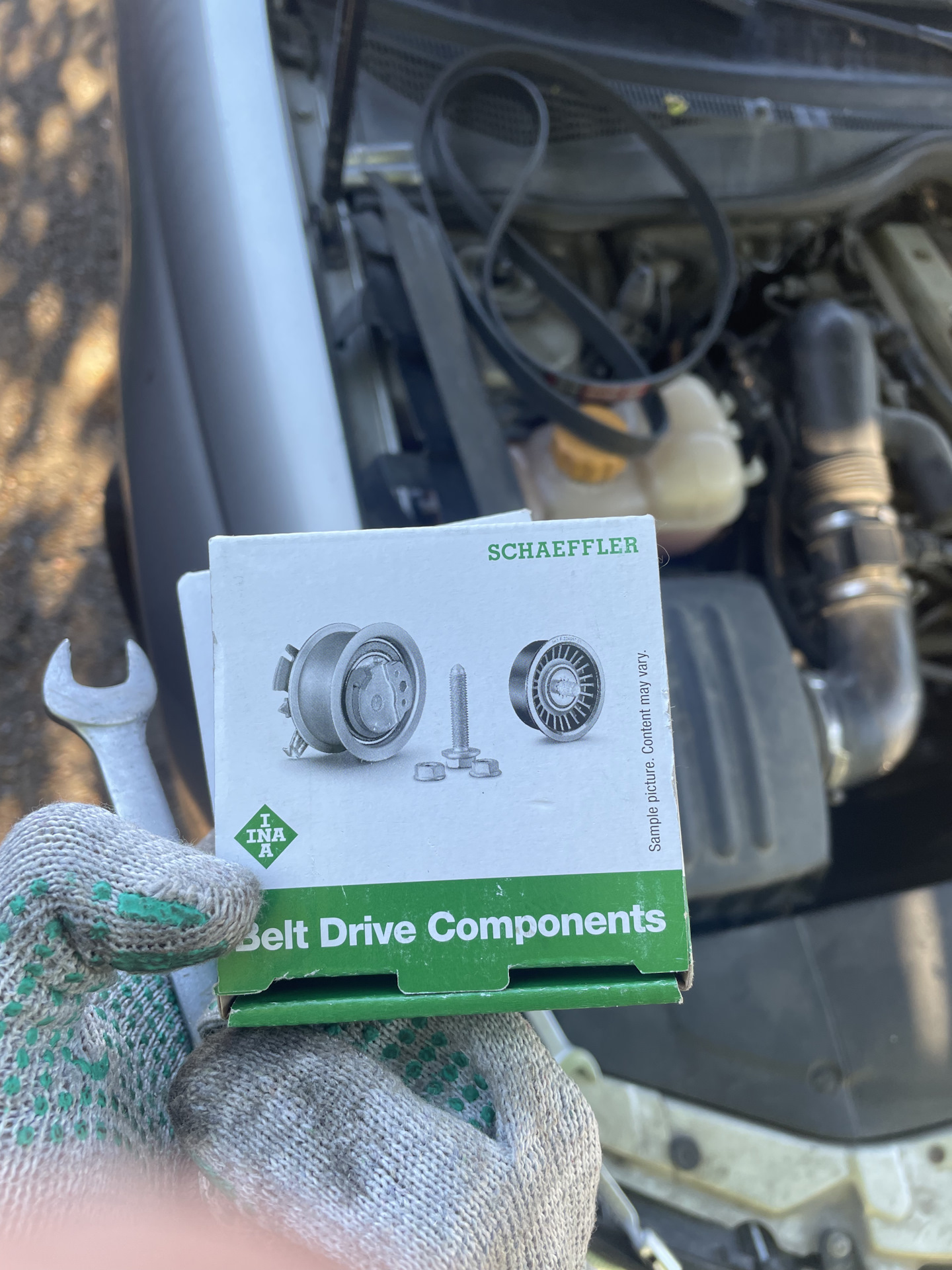 Замена обводных роликов ГРМ! — Opel Omega B, 2,2 л, 2003 года ...