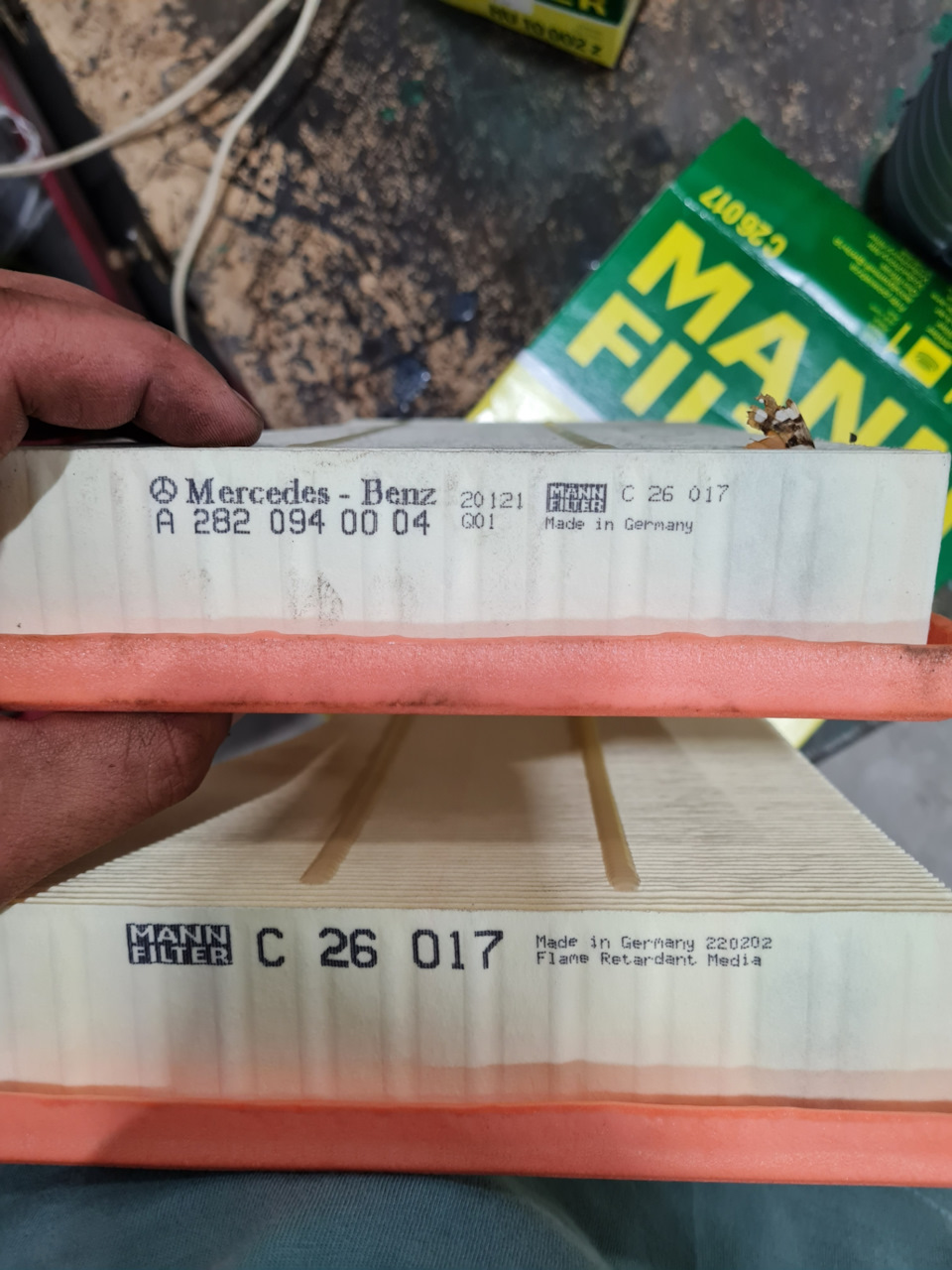 C26017 Воздушный фильтр MANN FILTER | Запчасти на DRIVE2