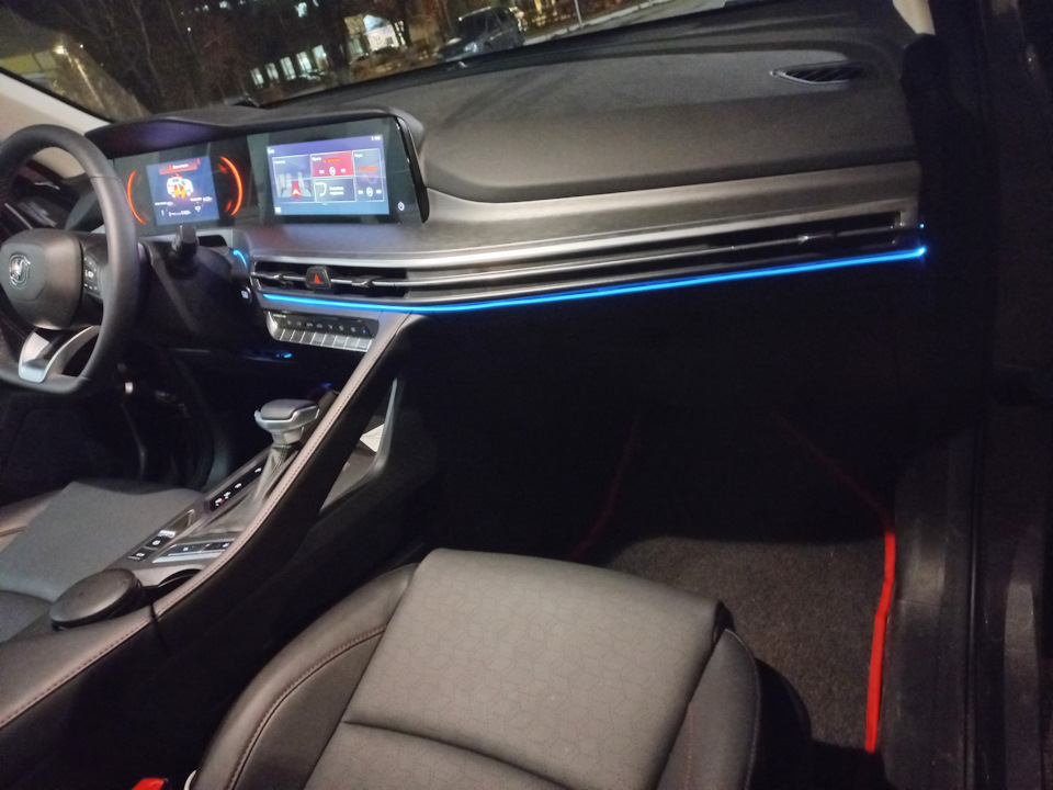 Атмосферная подсветка салона — Changan CS35 Plus (1G), 1,6 л, 2019 года ...