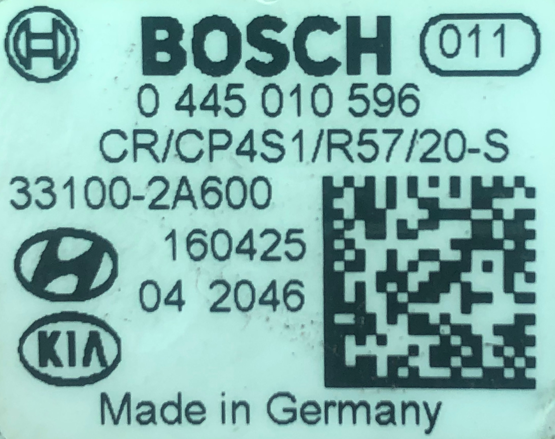 ТНВД Хюндай КИА 1.7 CRDi топливный насос высокого давления 0 445 010 ...