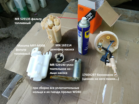 MR529140 Кольцо прокладки топливного бака Mitsubishi | Запчасти на DRIVE2