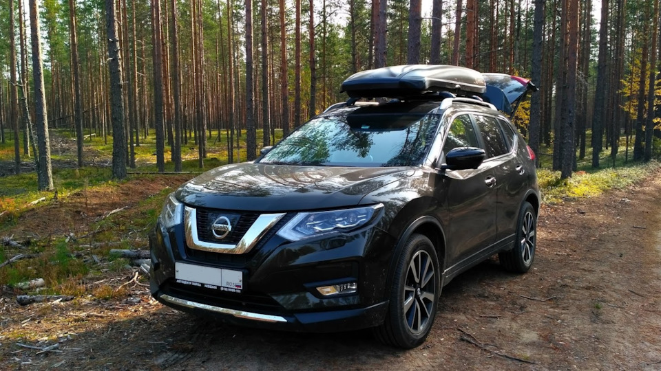 Бокс на крышу INNO Shadow 16 — Nissan X-Trail III (t32), 2,5 л, 2019 ...