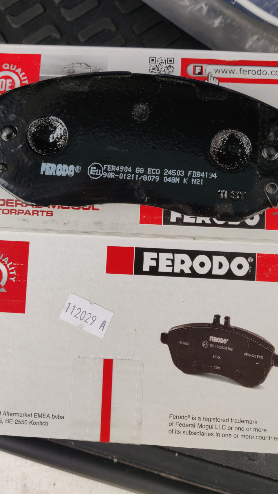 FDB4194 Комплект тормозных колодок, дисковый тормоз FERODO | Запчасти ...