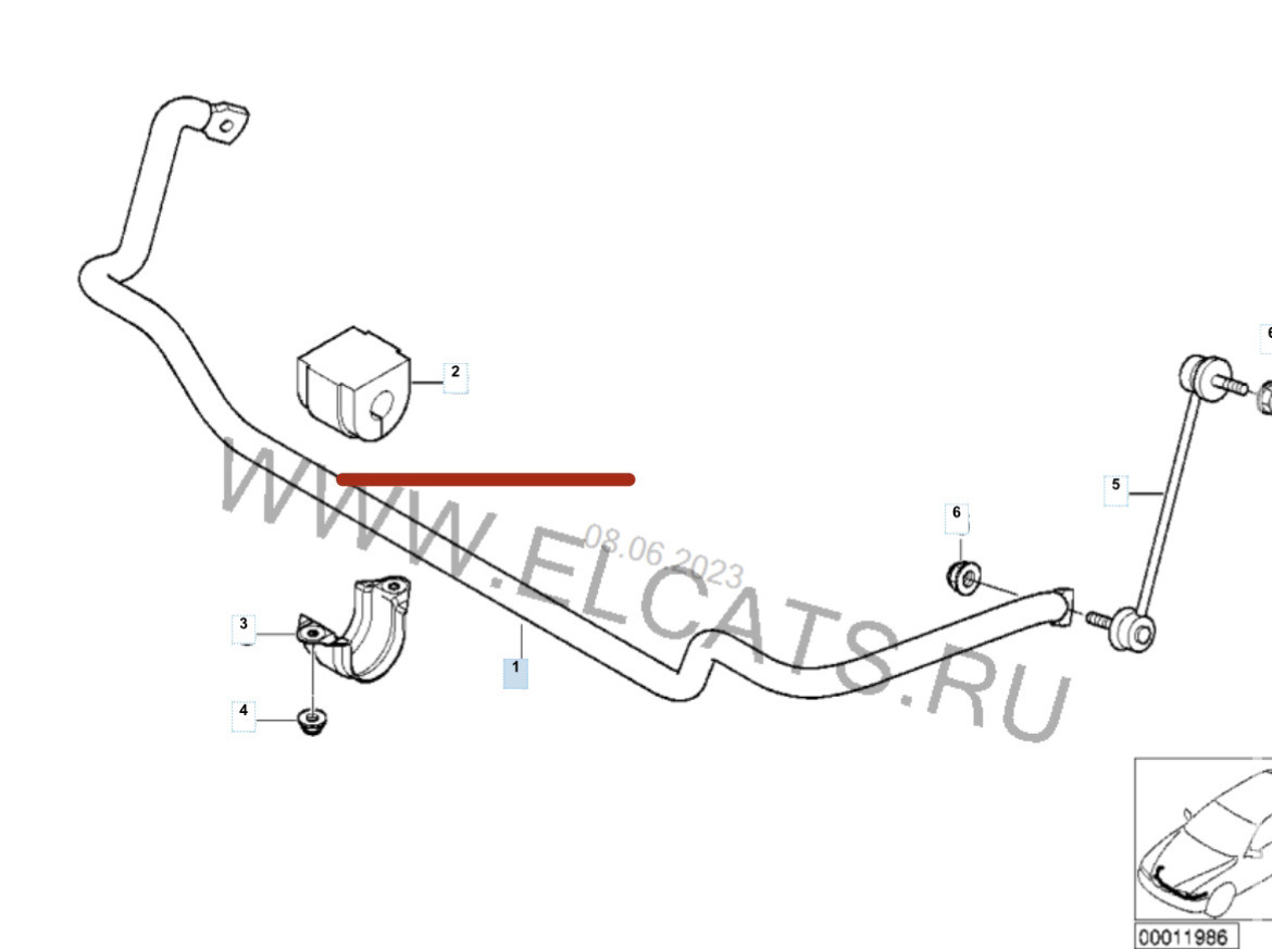 Втулки стабилизатора — BMW 3 series (E46), 2 л, 2000 года | запчасти ...