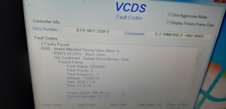 Ошибка P2070 на AUDI A4 B8 3.2FSI Quattro — Audi A4 (B8), 3,2 л, 2008 ...