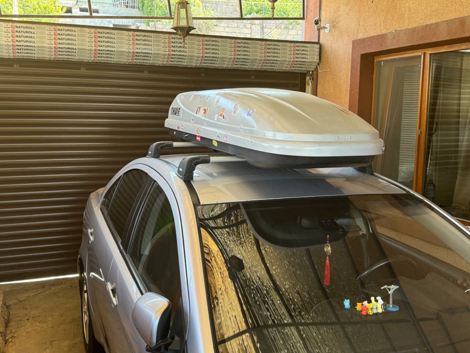 Автобокс на крышу, рейлинги и все-все-все. — Mitsubishi Lancer X, 1,5 л ...