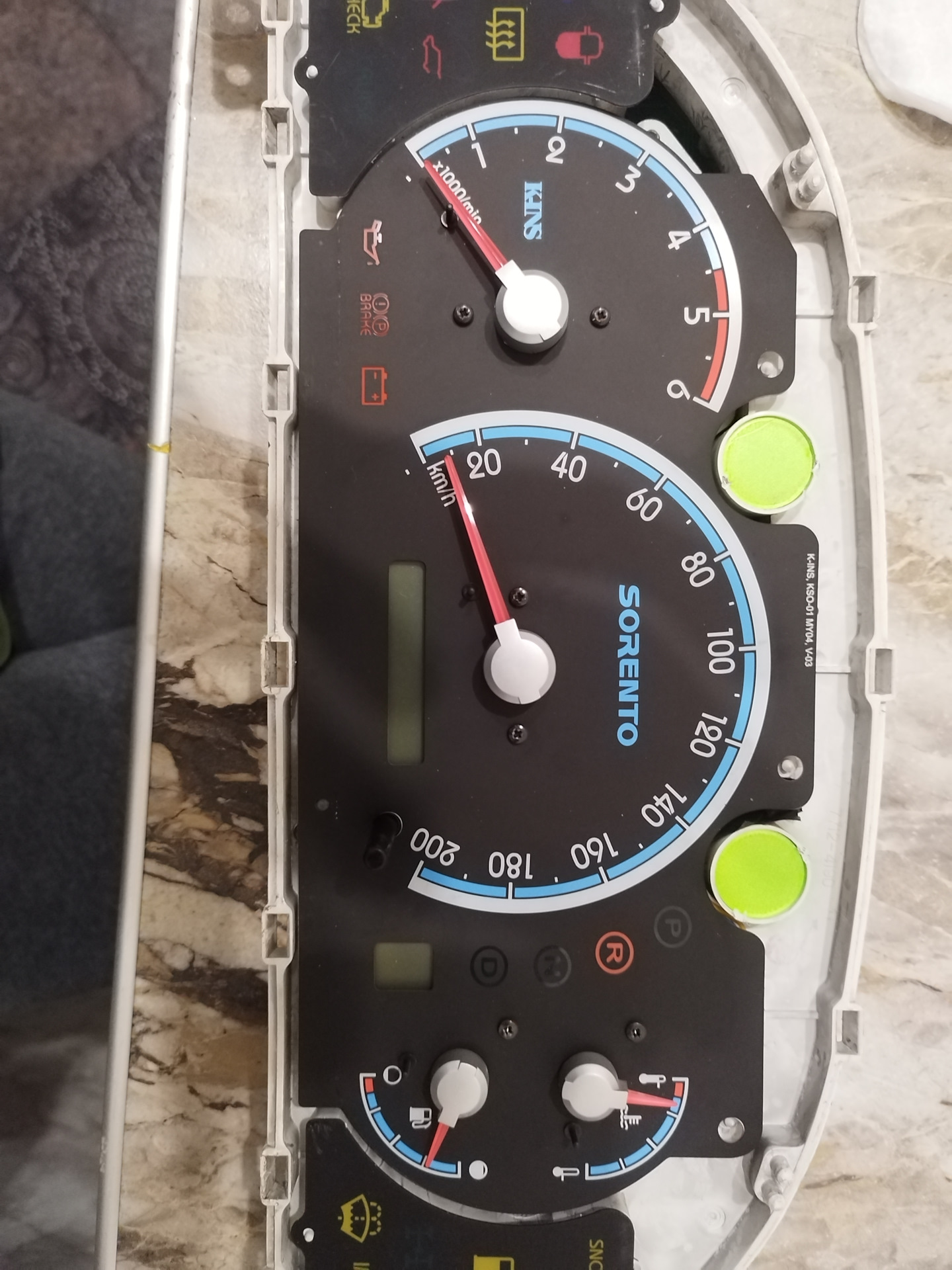 Подсветка приборки и кнопок — KIA Sorento (1G), 2,5 л, 2004 года | стайлинг | DRIVE2