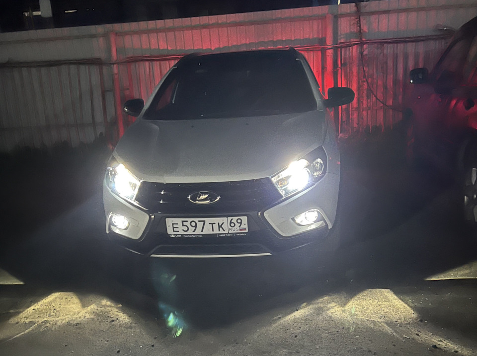 Замена галогена на Билед. — Lada Vesta SW Cross (1G), 1,6 л, 2021 года | тюнинг | DRIVE2