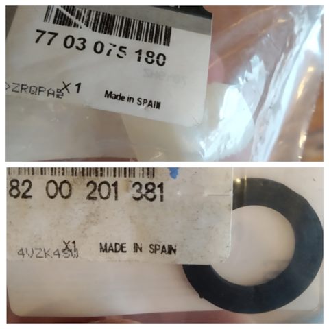 7703075180 Пробка м18х150 заливная кп RENAULT | Запчасти на DRIVE2