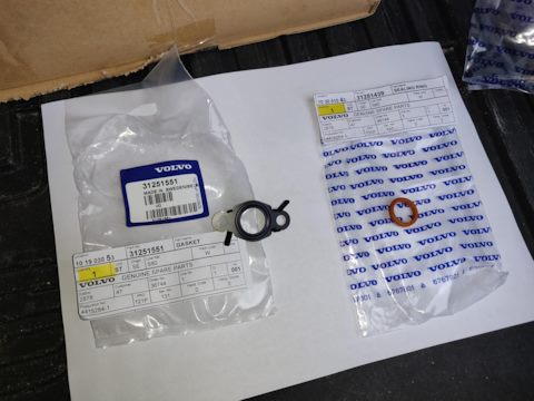 31251551 Turbocharger Oil Line Gasket Volvo | Запчасти на DRIVE2