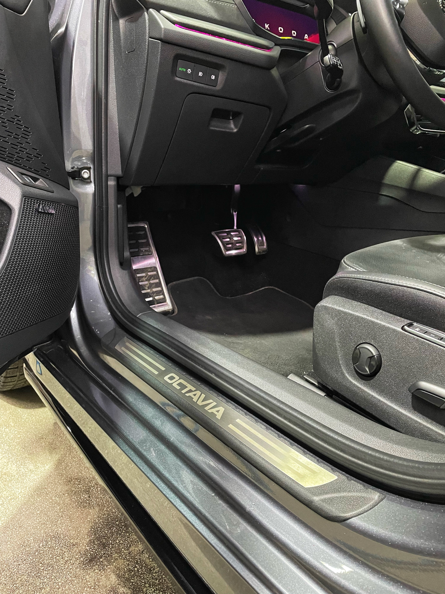 Накладки порогов с Али под оригинал 🔥 — Skoda Octavia A8 Mk4, 1,4 л ...