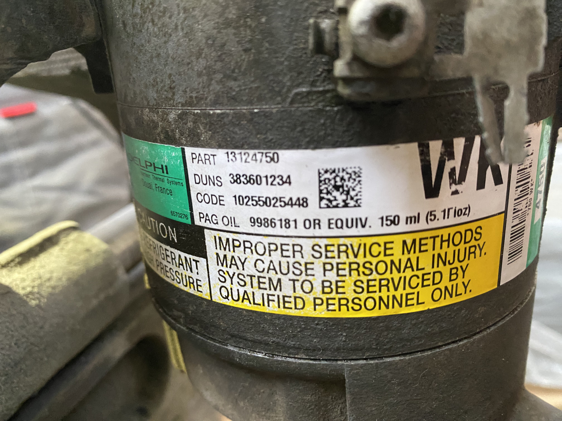 Ремонт компрессора кондея — Opel Astra H, 1,6 л, 2005 года | визит на ...