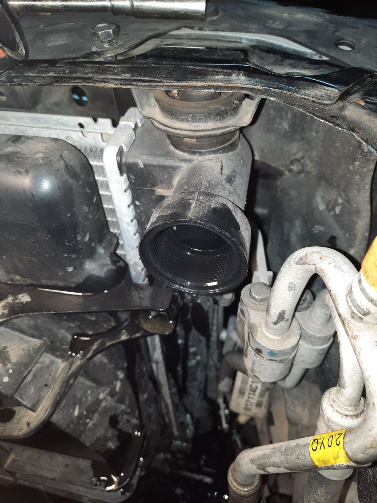 ТО: Замена масла + трубки турбины + течь радиатора — KIA Optima (3G), 2 ...