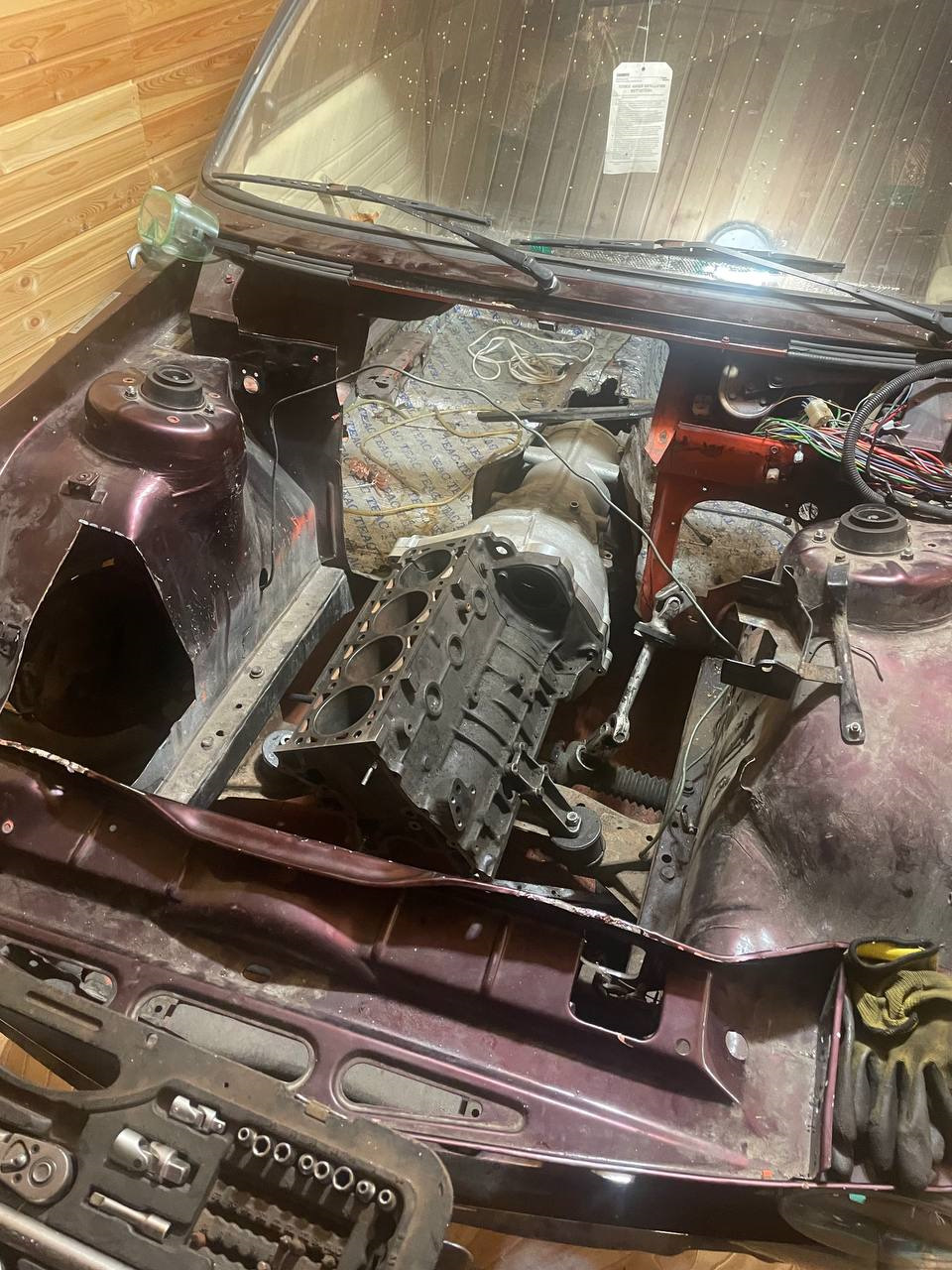 Примерил мотор и КПП. — BMW 3 series (E21), 3,6 л, 1979 года | тюнинг | DRIVE2