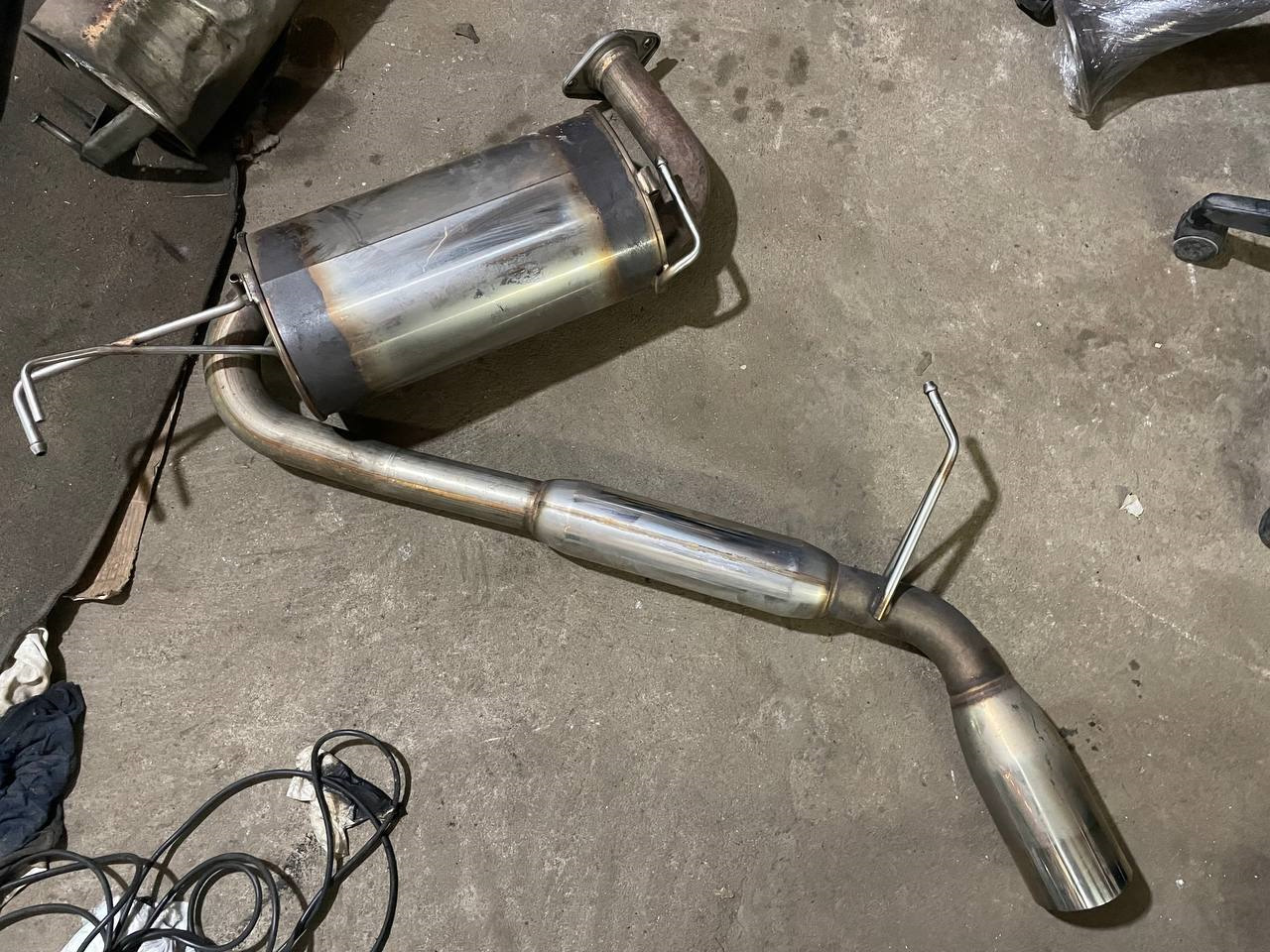 Замена трассы, сток + Fujitsubo Legalis R. — Toyota Celica (230), 1,8 л ...