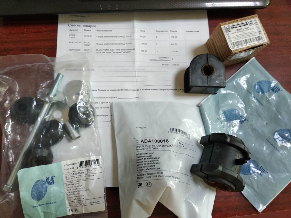 05151803AA Стойка стабилизатора Chrysler | Запчасти на DRIVE2