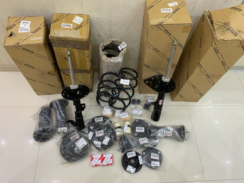 Замена всех амортизаторов и пружин — Toyota Camry (XV50), 2,5 л, 2012 ...