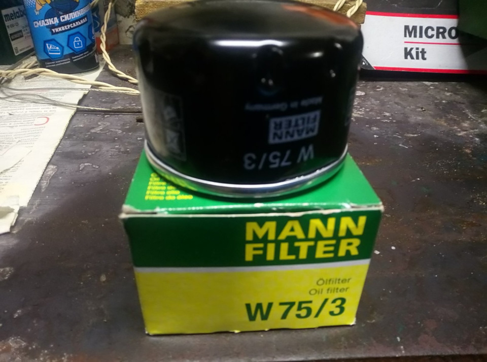 Экстренная замена масленного фильтра Purflux LS923 на MAN W75/3 ...