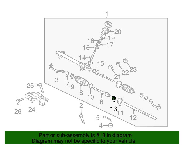 565213X000 ВТУЛКА РЕЕЧНОГО РУЛЕВОГО МЕХАНИЗМА KIA HYUNDAI | Запчасти на ...