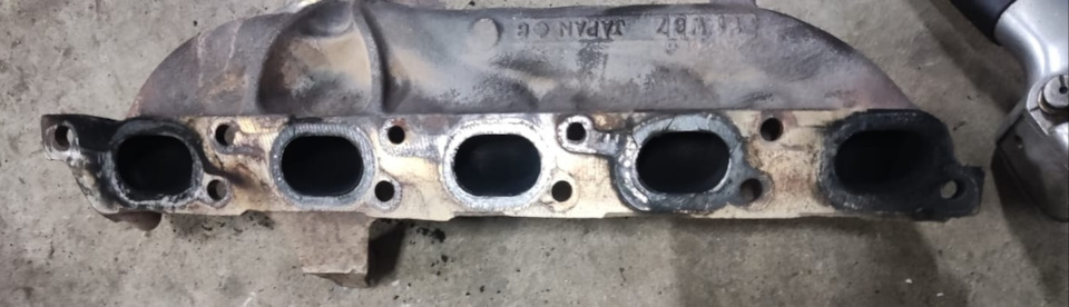 Ремонт выпускной системы ДВС (ECM-400C) — Volvo XC90 (1G), 2,5 л, 2011 ...