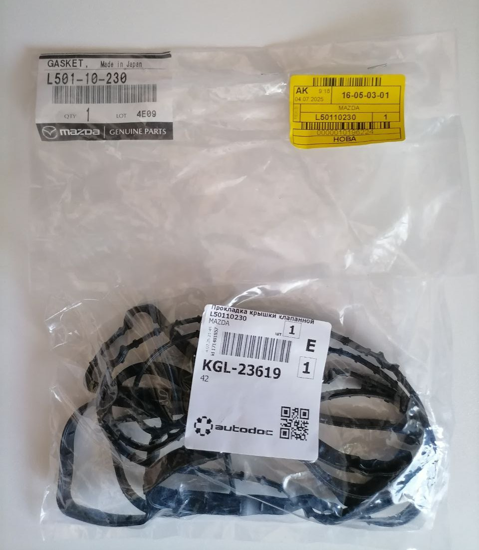 Замена прокладок клапанной крышки и электроклапана управления фазами ...