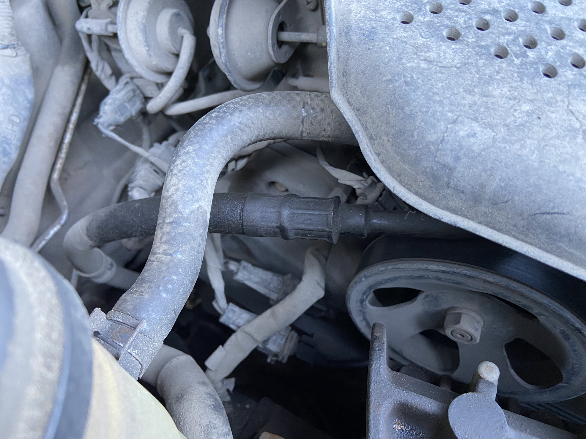 Замена шланга ГУР. Как не надо и как можно делать — Hyundai Santa Fe ...