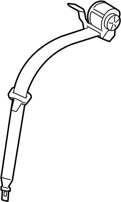 898501F500EZ S/belt ASSY-RR, CTR. S/BELT ASSY-2ND CTR (BEIGE) KIA ...