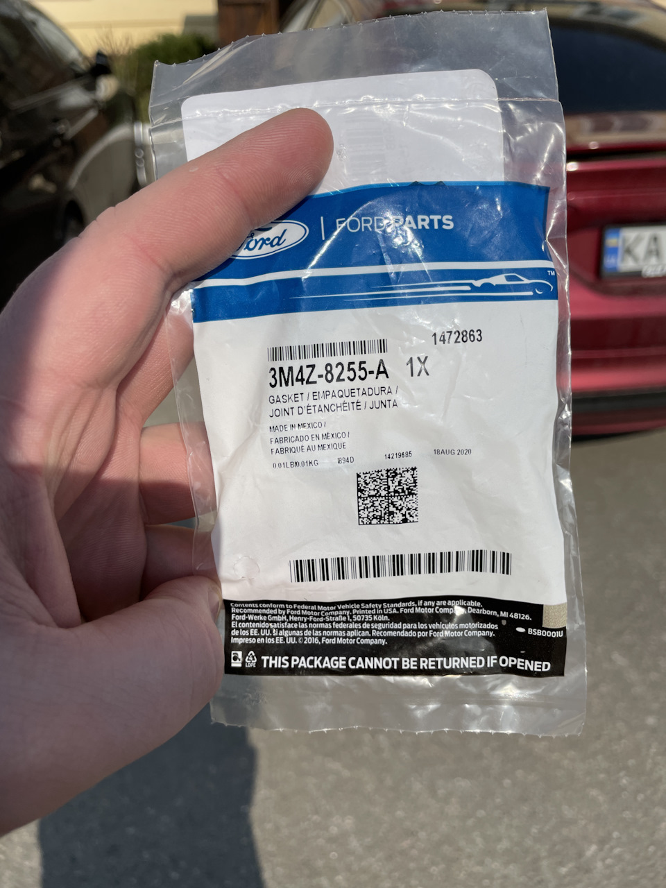 1472863 Прокладка корпуса термостата / Duratec/EcoBoost 06~ Ford ...