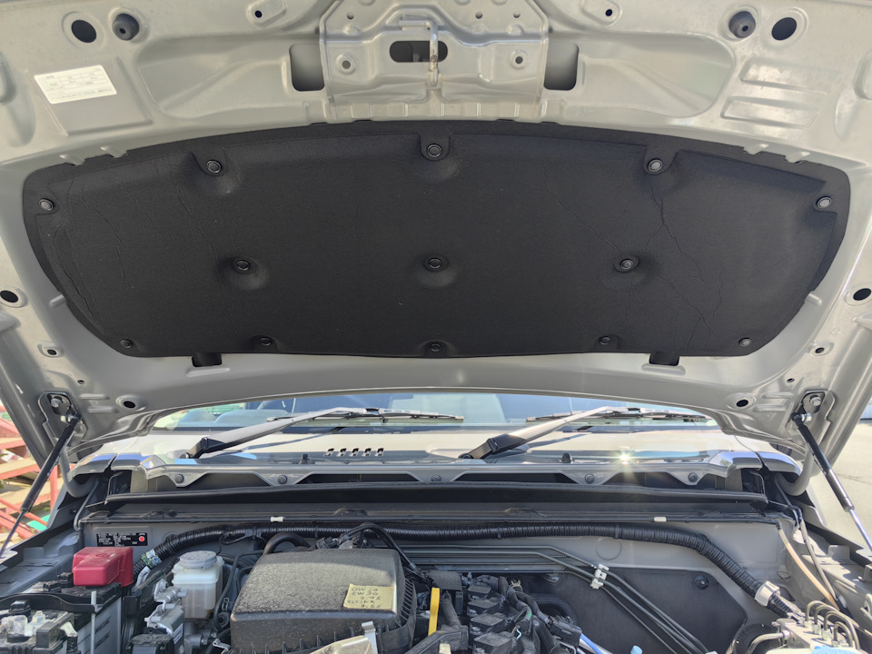 Тепло экран под капот. — Suzuki Jimny (4G), 1,5 л, 2019 года ...