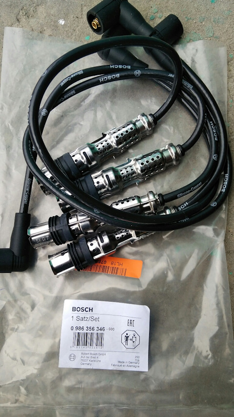 0986356346 Комплект высоковольтных проводов BOSCH | Запчасти на DRIVE2