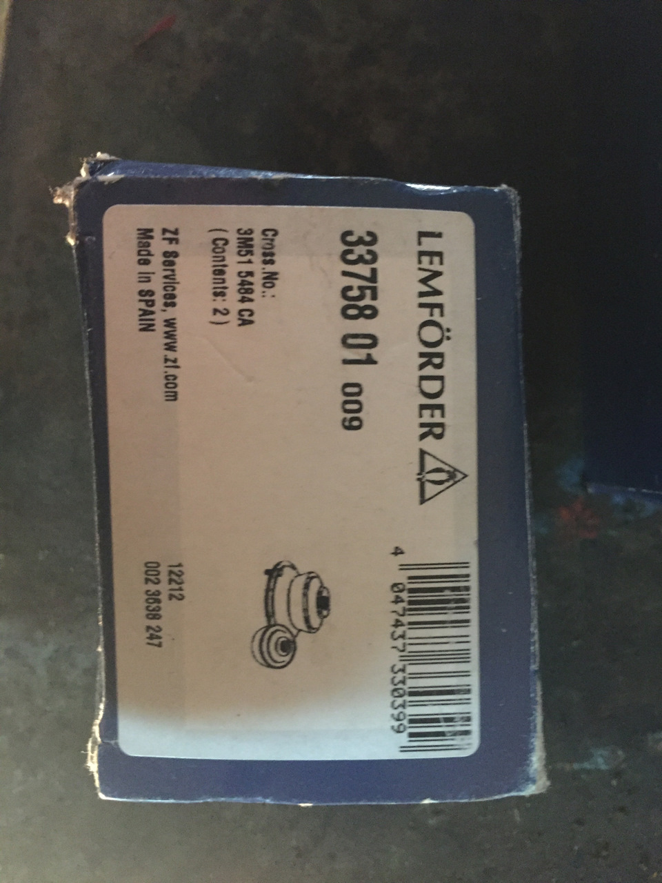 3375801 Втулка (опора) стабилизатора LEMFORDER | Запчасти на DRIVE2