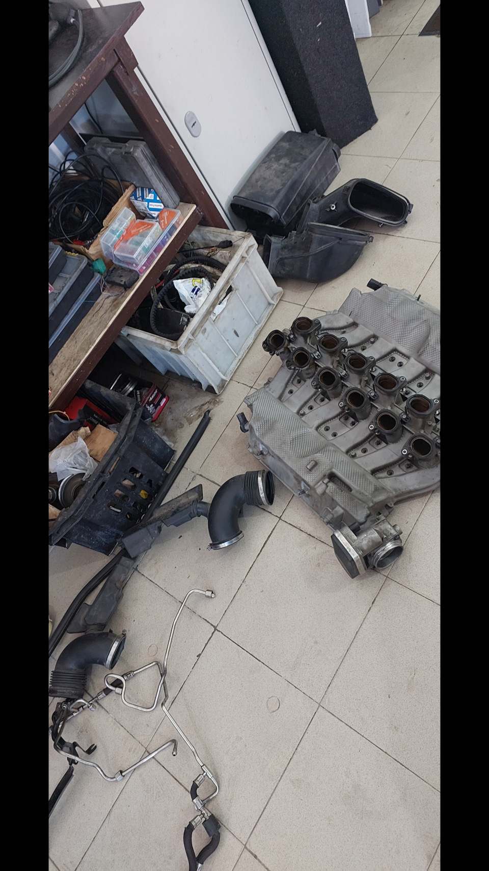 Поиск подсоса воздуха, замена свечей на n73b60 — BMW 7 series (E65/E66 ...