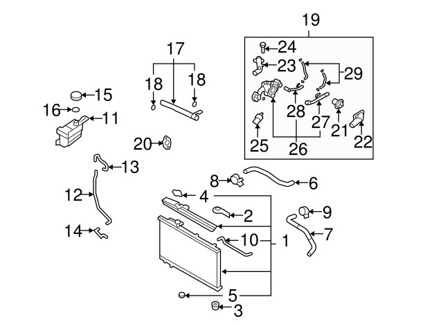 2550035540 Термостатический регулируемый клапан системы охлаждения KIA ...