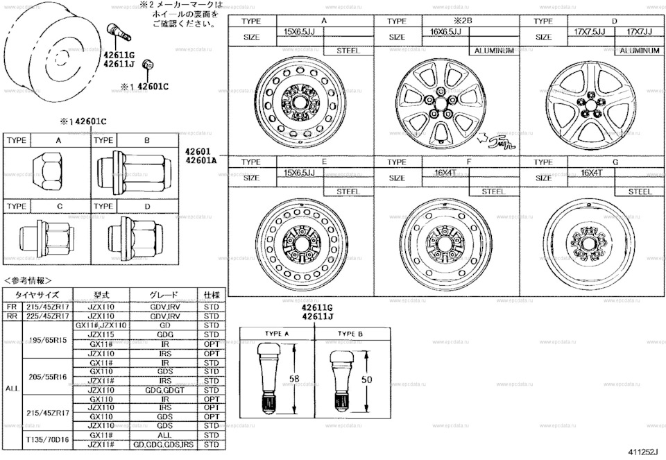 #2041. — 41-03 — Disc wheel & wheel cap — Диски колёсные и колпаки ...