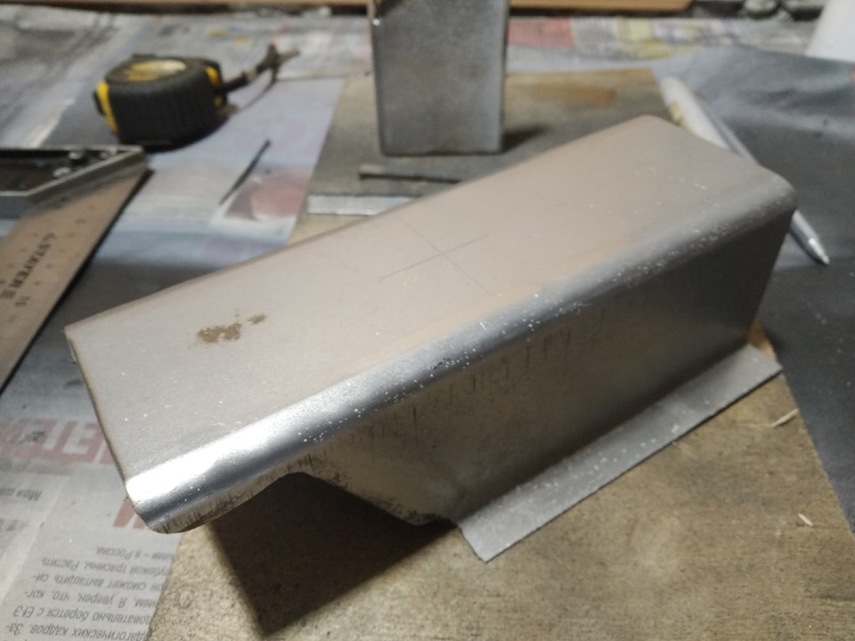 Изготовление ремонтной вставки соединяющей задний лонжерон и нсдставку ...
