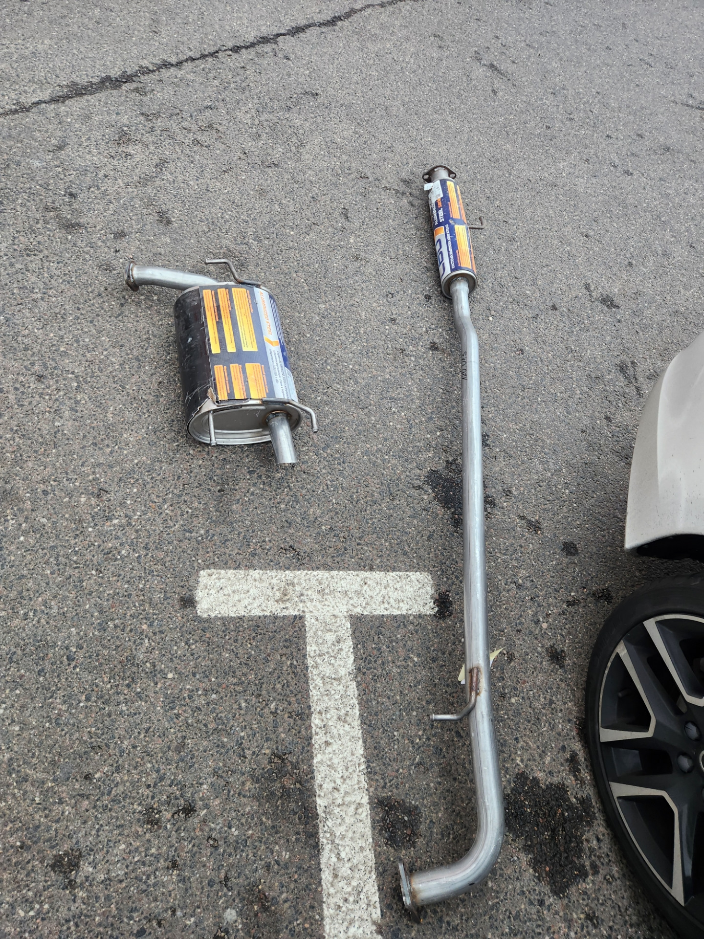 Замена выхлопной системы. — Toyota Camry (XV40), 2,4 л, 2007 года ...