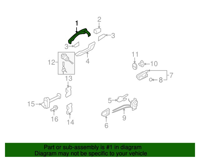 826513L000 Ручка двери KIA HYUNDAI | Запчасти на DRIVE2